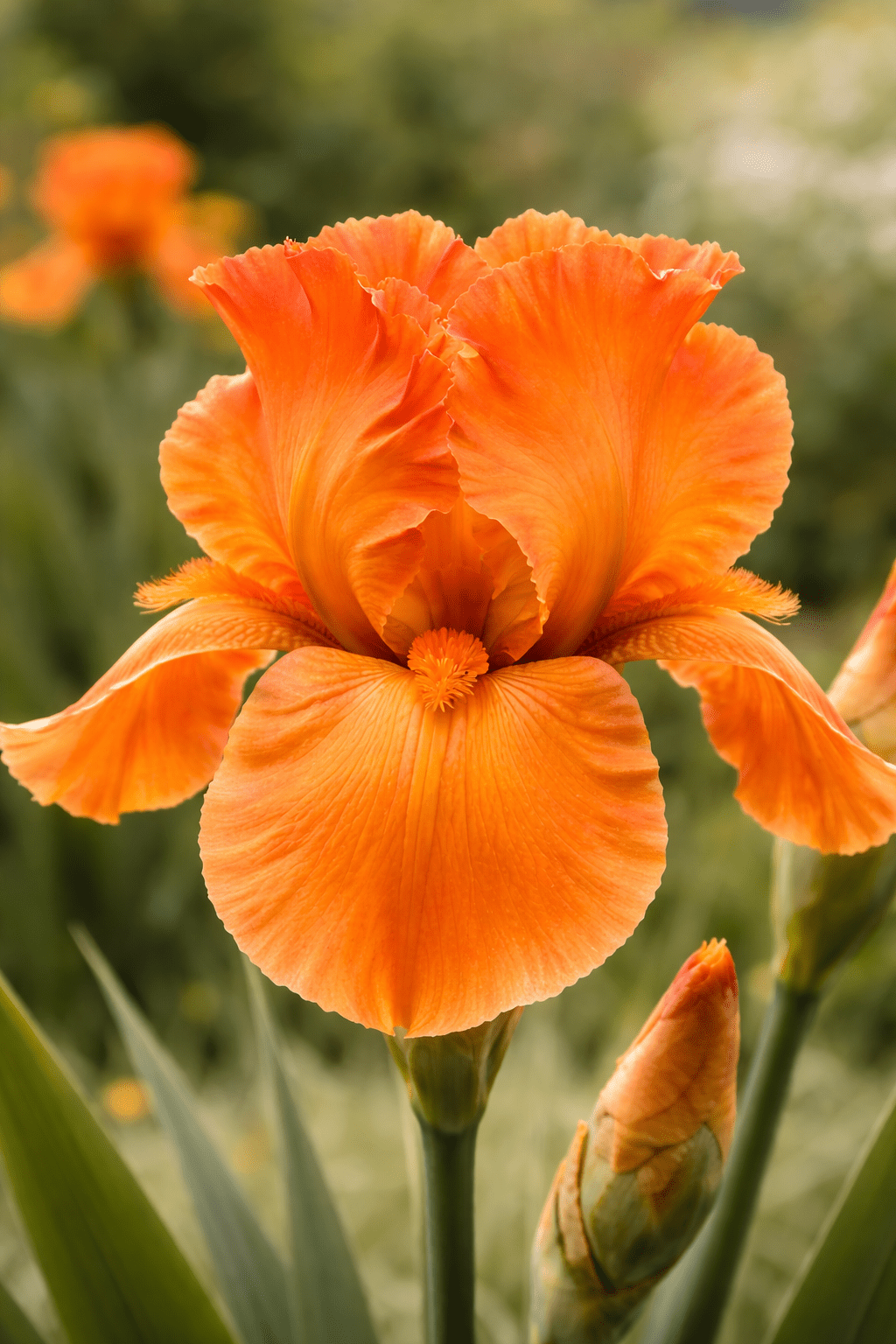 Firebreather Orange Bearded Iris Bulbs for Planting - Easy to Grow ...