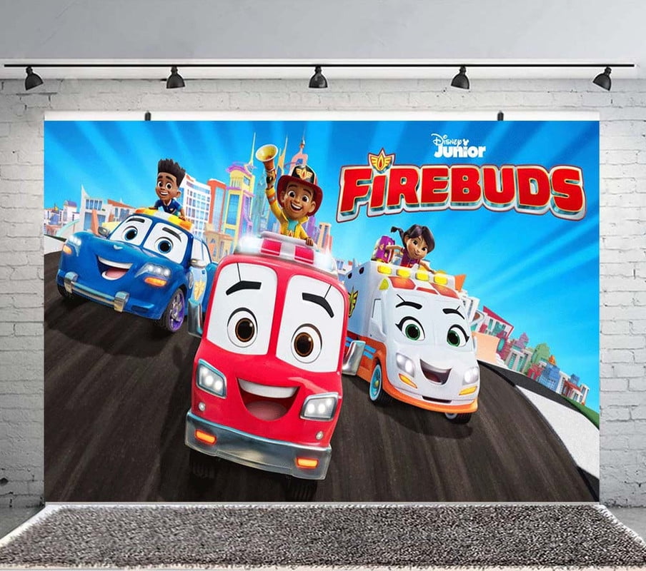 Firebuds Backdrop Banner Party Supplies Poster Movie Theme Background ...