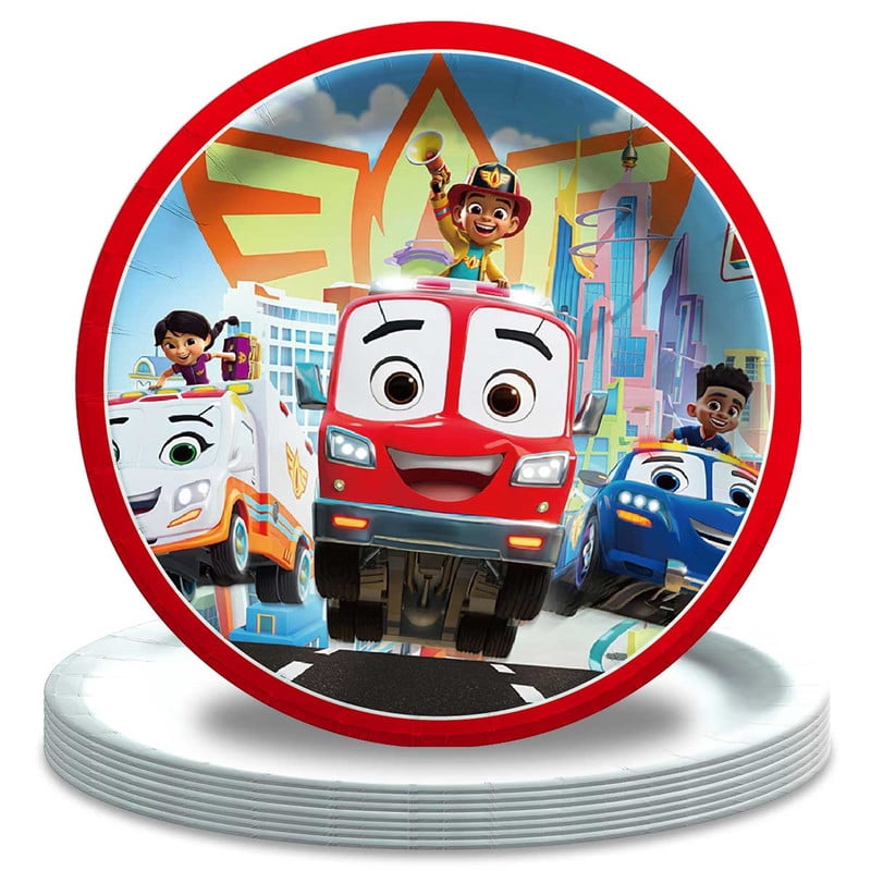 Firebuds Paper Plates Birthday Decorations Party Supplies Tableware ...