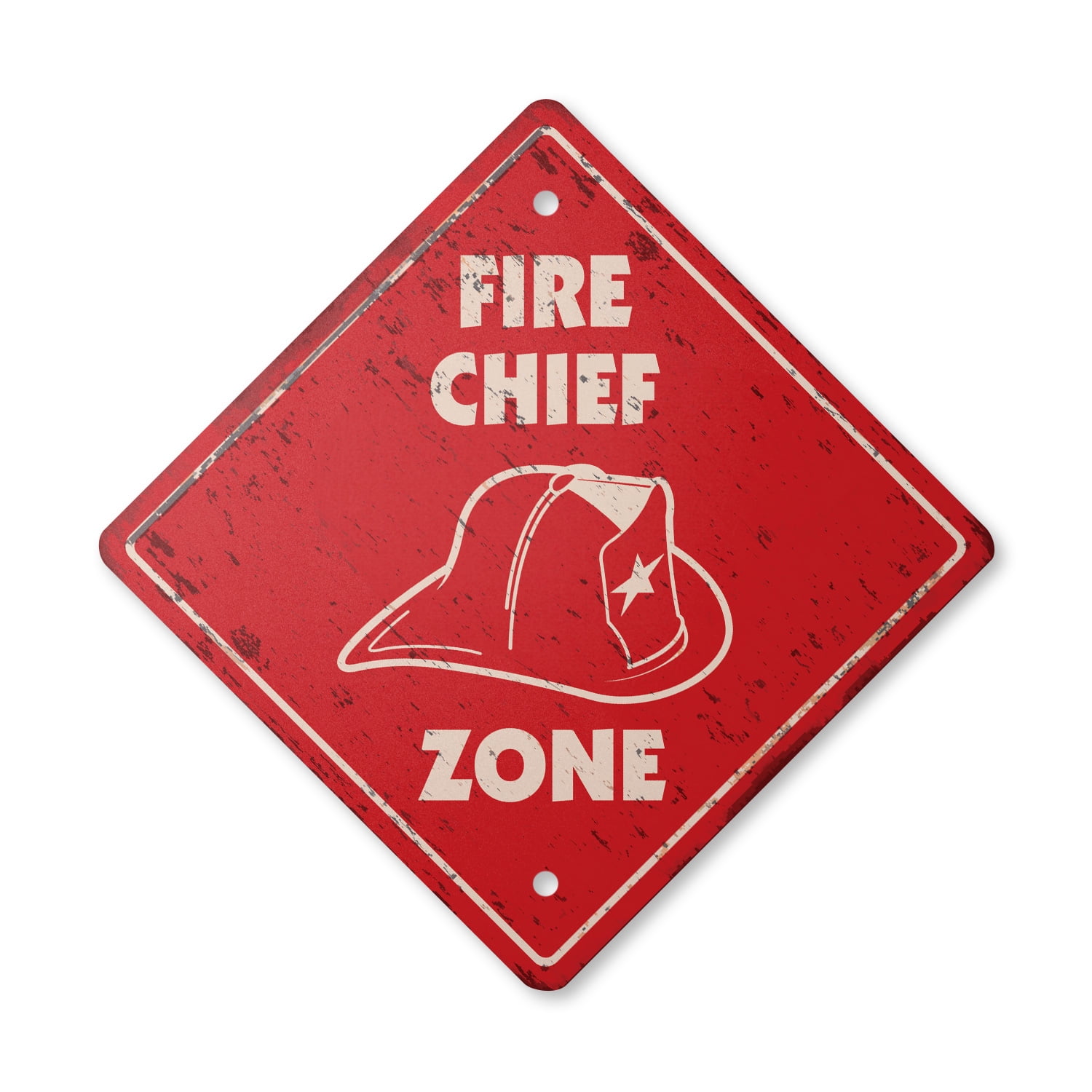 Firechief Vintage Crossing Sign Zone Xing | Indoor/Outdoor Plastic | 20 ...