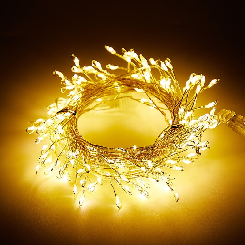 Firecracker Fairy Lights Plug in, 200 Led Fairy String Lights 20Ft Mini ...