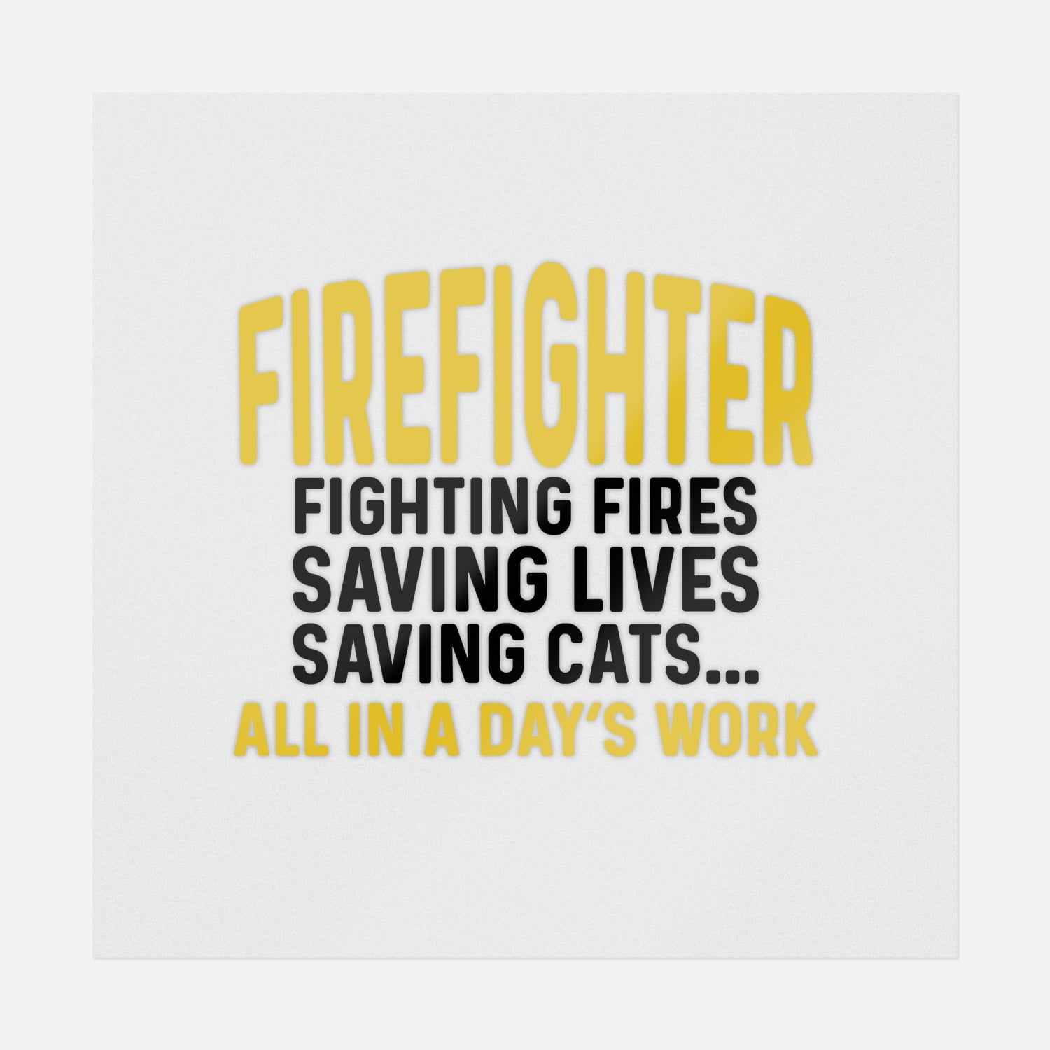 Firefighter All In A Day's Work Transfer - Walmart.com