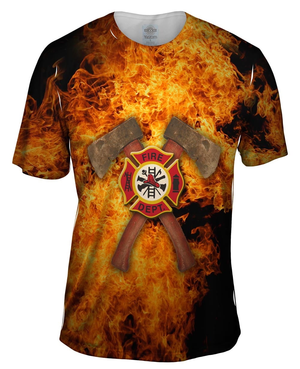 Firefighter Ax Mens T-Shirt All Over Print - Walmart.com