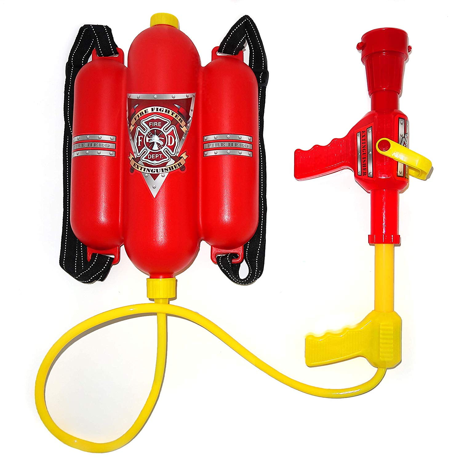 Firefighter Backpack Double Tank - Fireman Backpack Water Gun Blaster ...