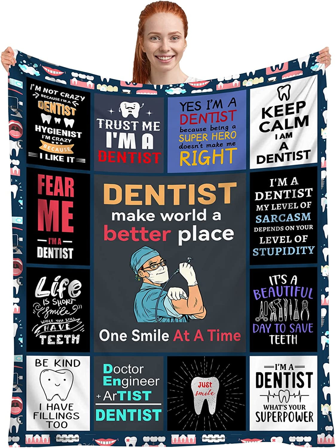 Firefighter Blanket, Firefighter Gifts for Men Fireman Dad Husband ...