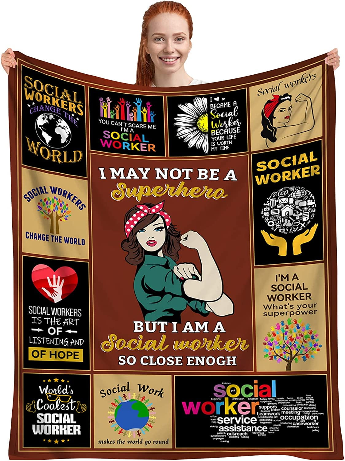 Firefighter Blanket, Firefighter Gifts for Men Fireman Dad Husband ...