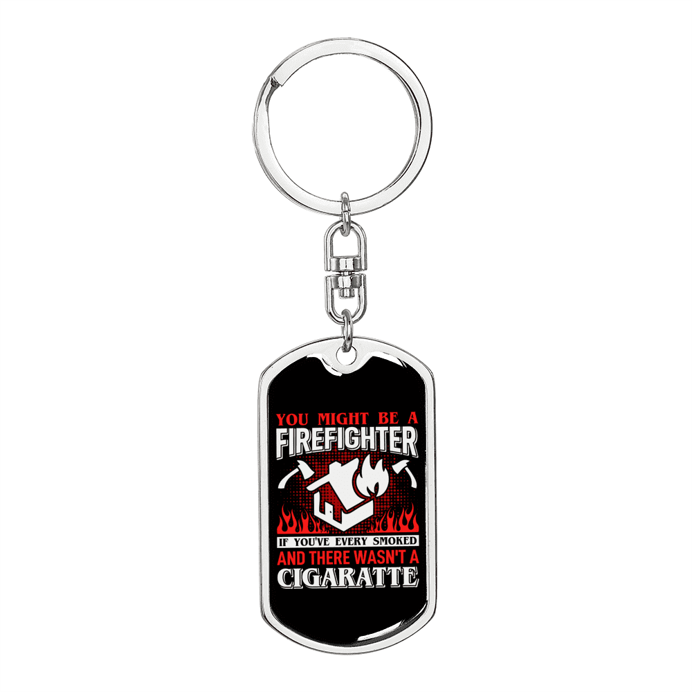 Firefighter CigArettes Stainless Steel or 18k Gold Premium Swivel Dog ...