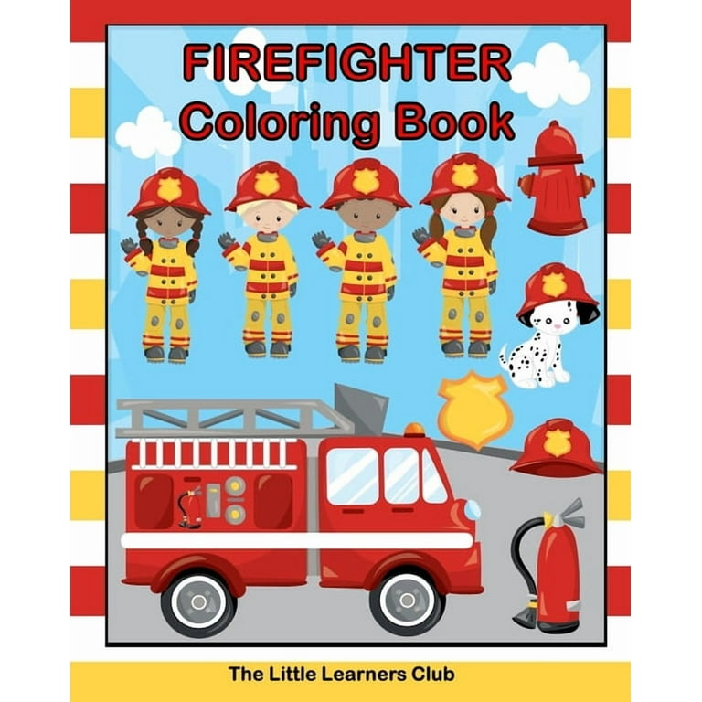 firefighter coloring worksheet