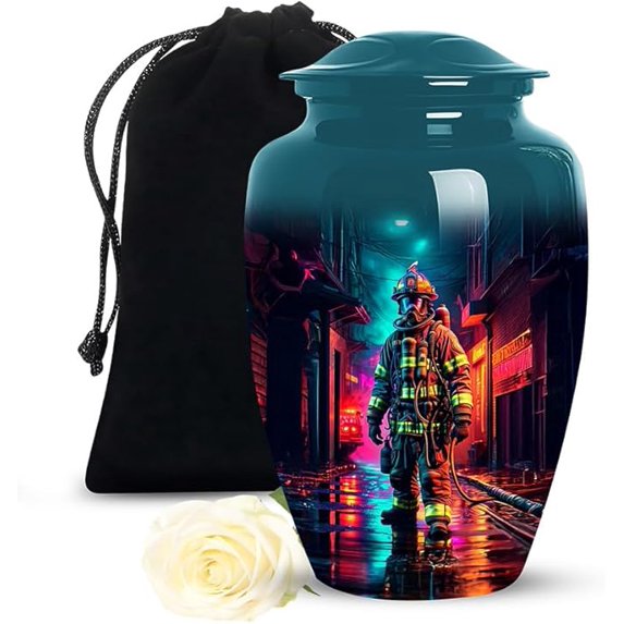 Firefighter Cremation Urn For Human Ashes, Urns For Human Ashes Adult ...