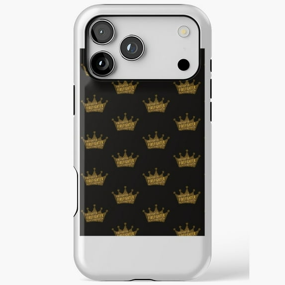 Firefighter Crown Gift Funny Idea Design iPhone Case 17 through 11 Pro ...