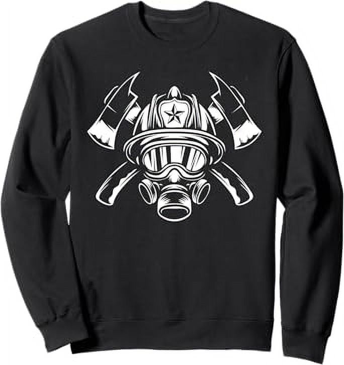 Firefighter Department Fireman Costume Fire Rescue Sweatshirt - Walmart.com