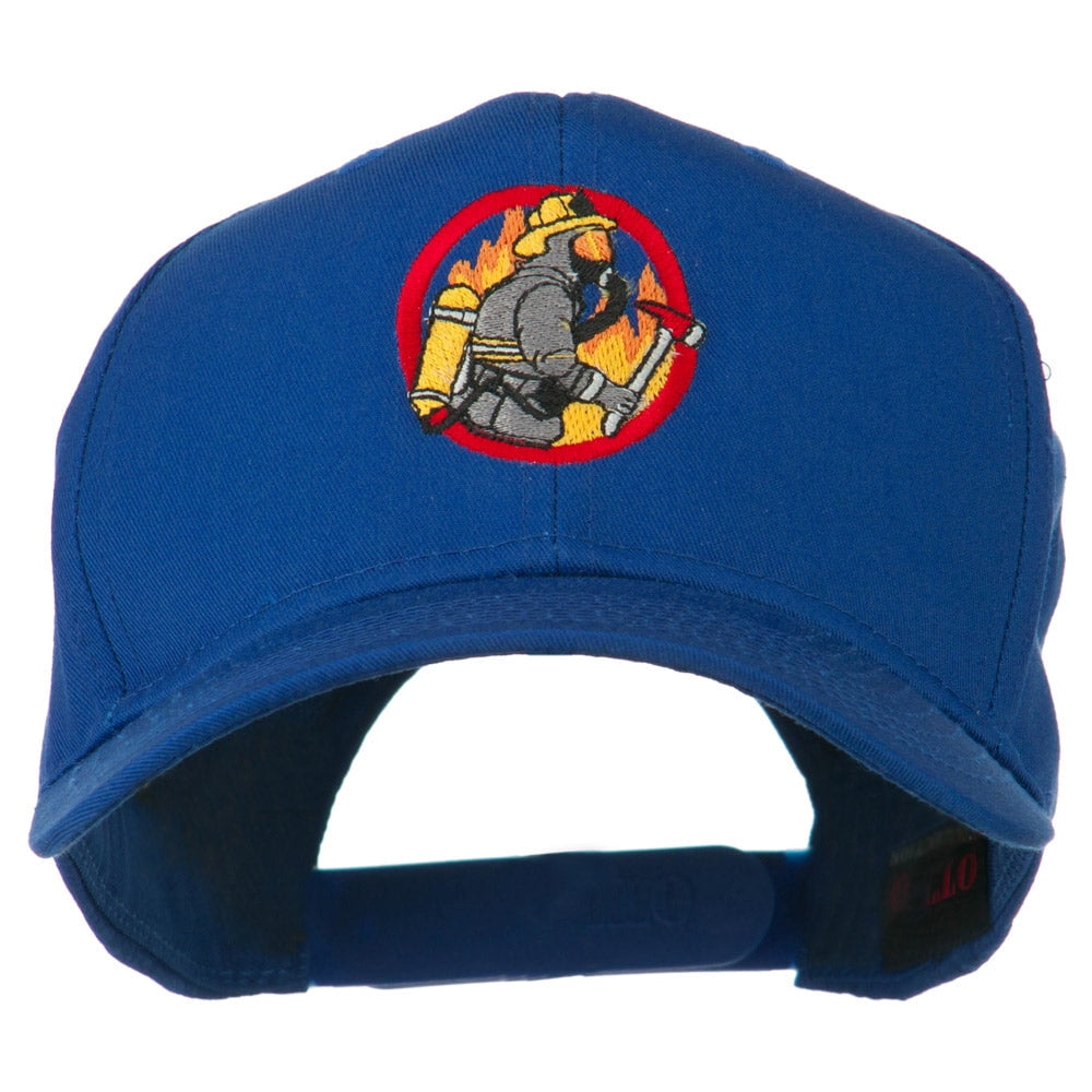 Firefighter Embroidered Pro Style Cap - Royal OSFM - Walmart.com
