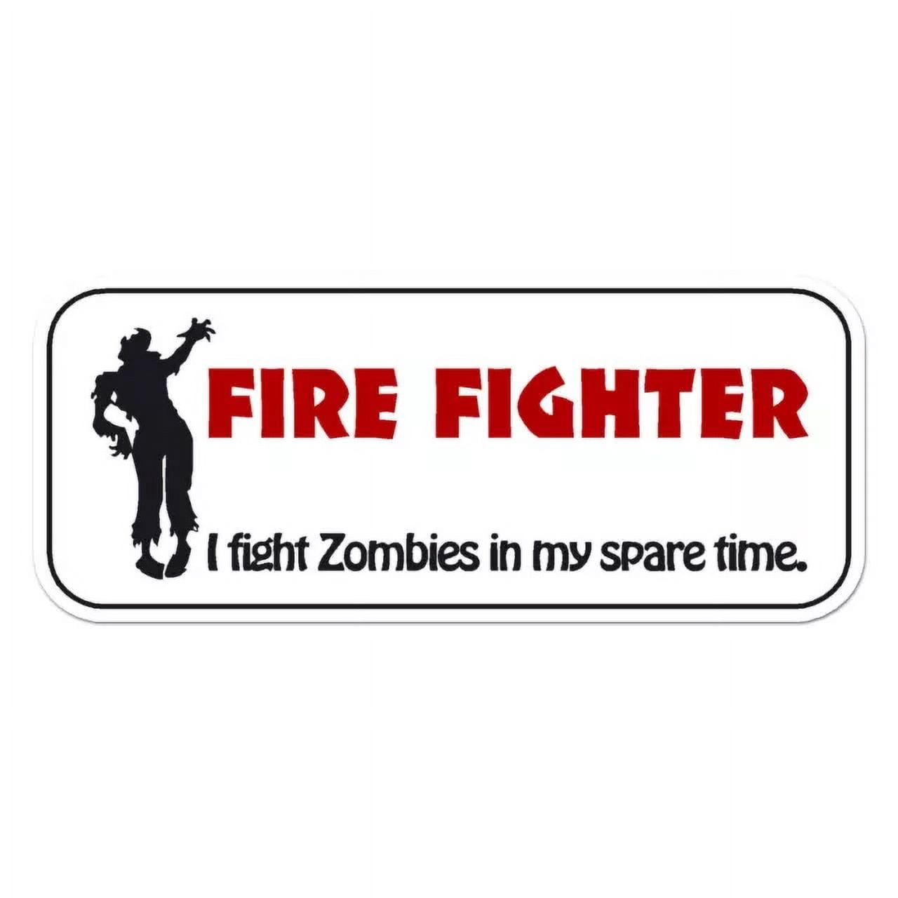 Firefighter Fight Zombies Sticker Phone Decal Water Bottle Stickers Car ...