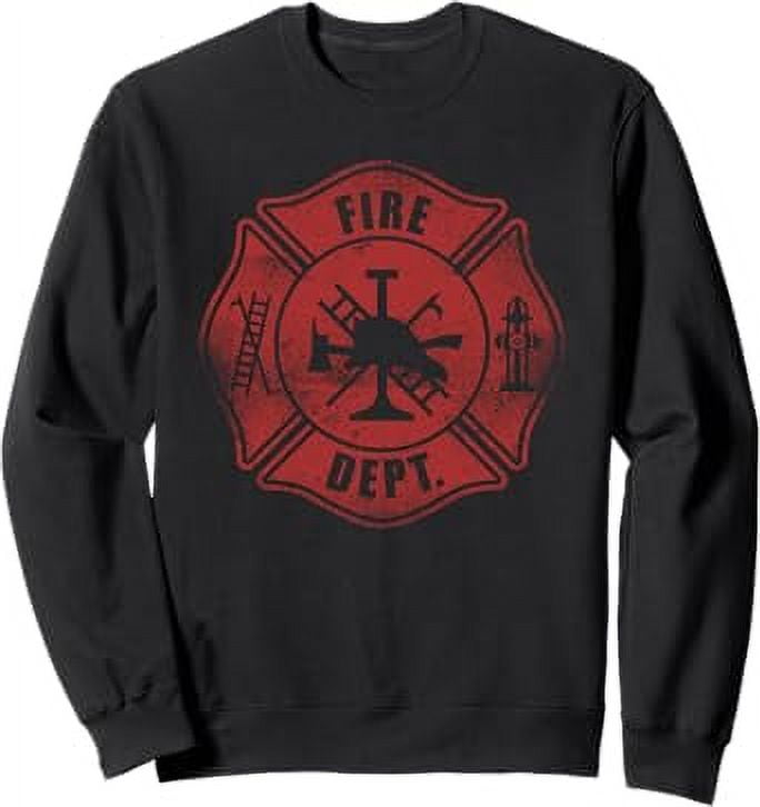 Firefighter Fire Department Fireman Sweatshirt - Walmart.com