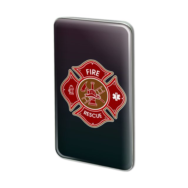 Firefighter Fire Rescue Maltese Cross Metal Rectangle Lapel Hat Pin Tie ...