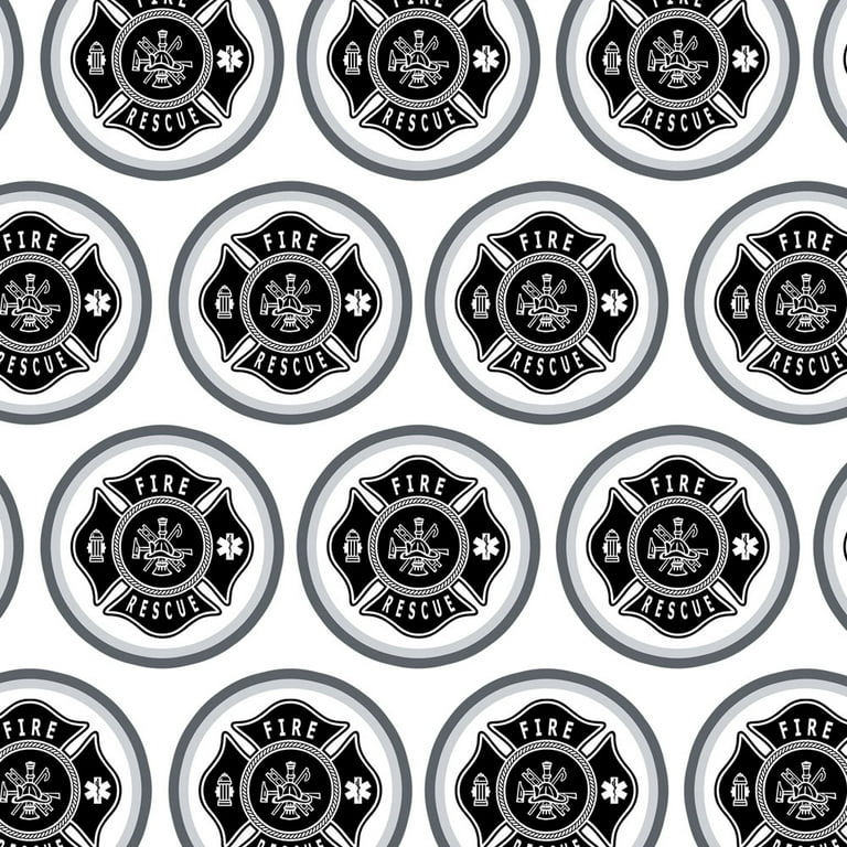 Maltese Cross Fire Rescue Machine Embroidery Design