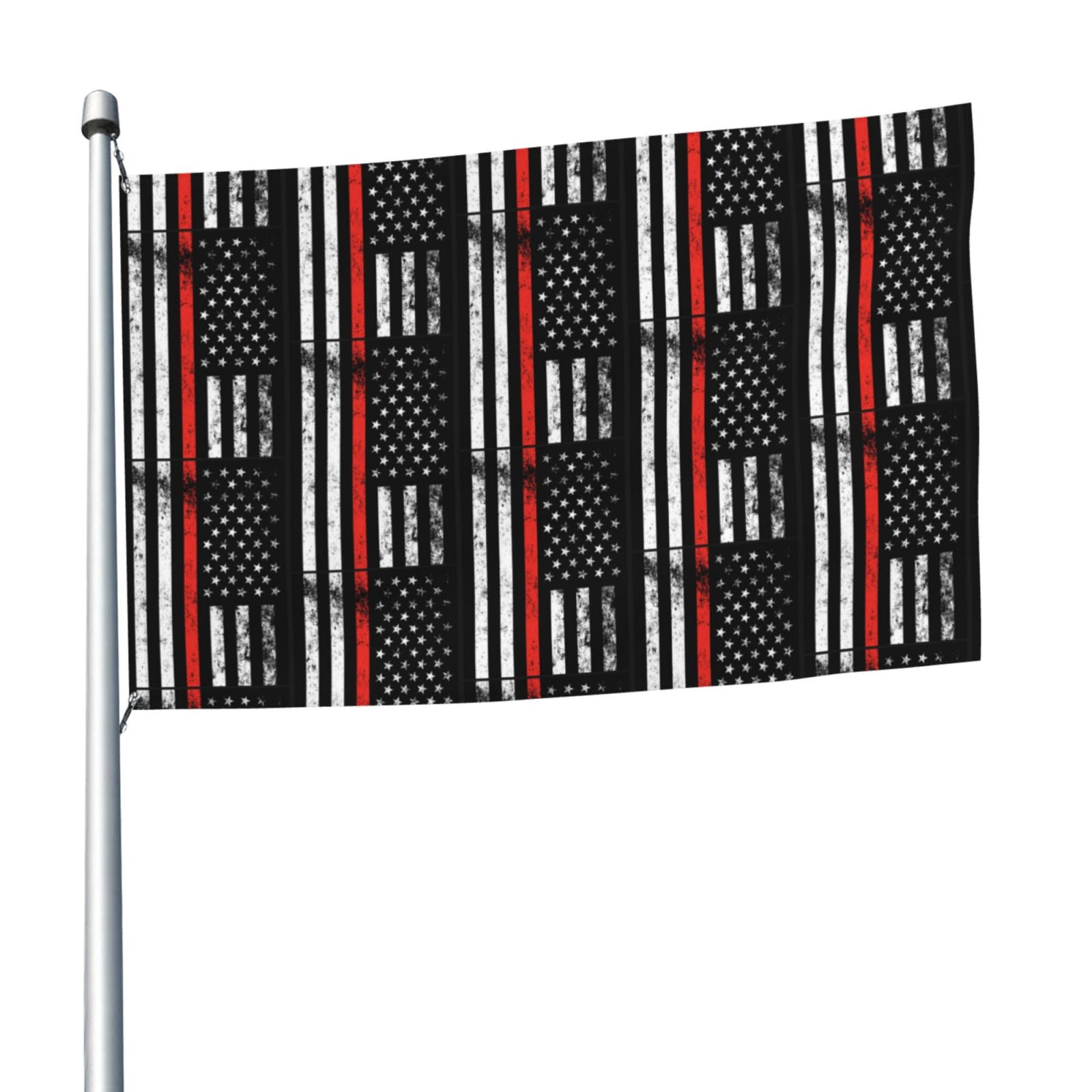 Firefighter Firefighting Flag Flag 5x8 Ft Print Vivid Color Light ...