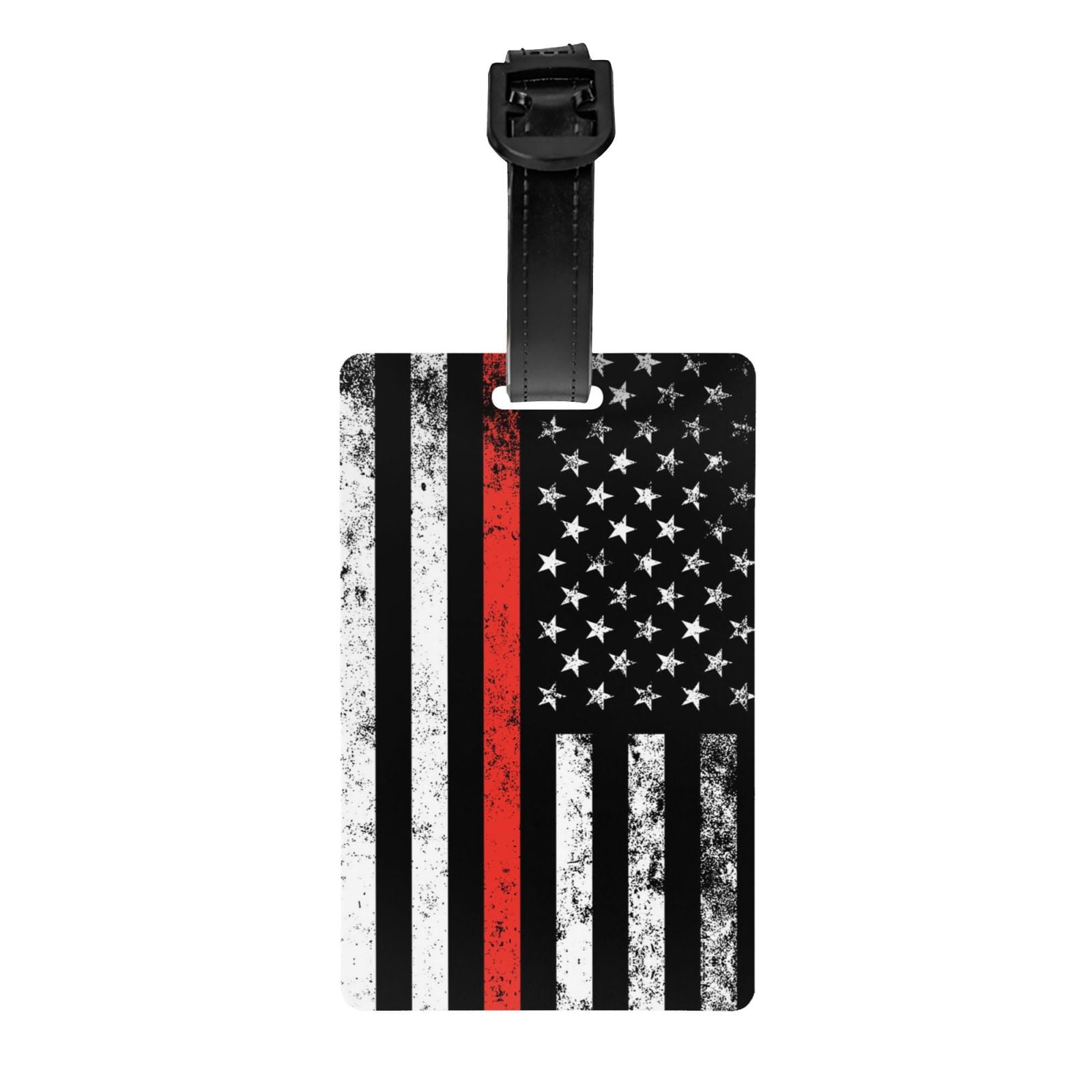 Firefighter Firefighting Flag Luggage Tag Pvc Identifier Card Holder ...