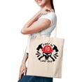 Firefighter First In Last Out Red Hat Black Graphic Meaningful Tote Bag ...