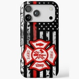 Firefighter Flag And Florian Cross iPhone Case 17 16 15 14 13 12 11 Pro ...