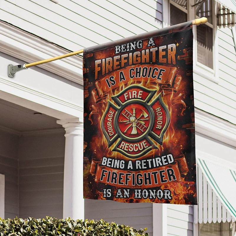 Firefighter Flag Decorations, House Flag 30x40 Decorations Outdoor ...