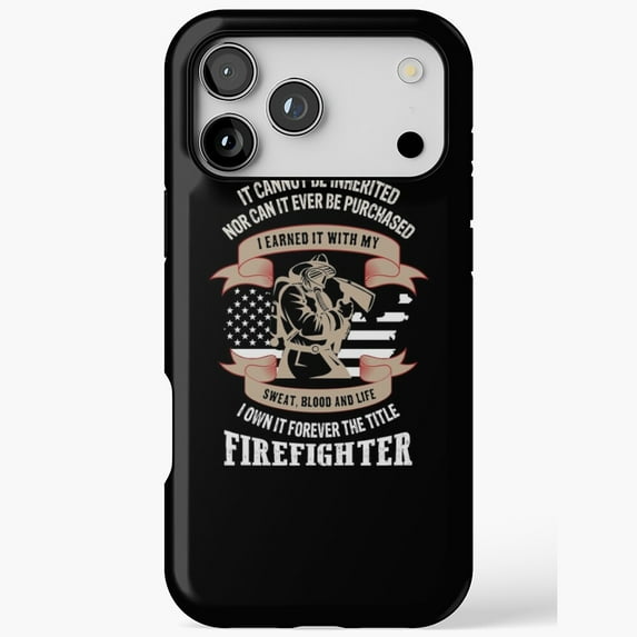 Firefighter Forever Hero Service Design iPhone Case 17 to 11 Pro Max ...
