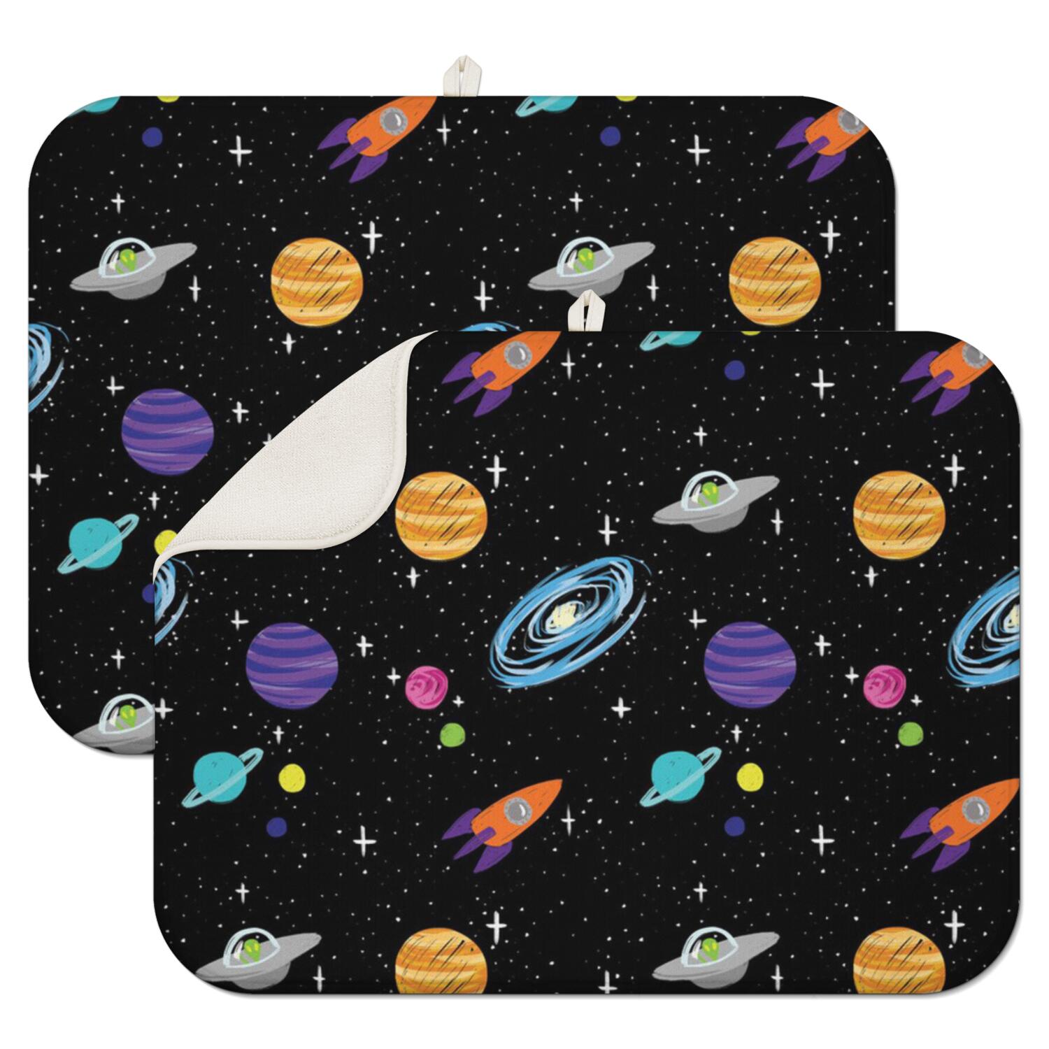 Firefighter Galaxy Coffee Mat for Kids – Absorbent Microfiber Spill Mat ...
