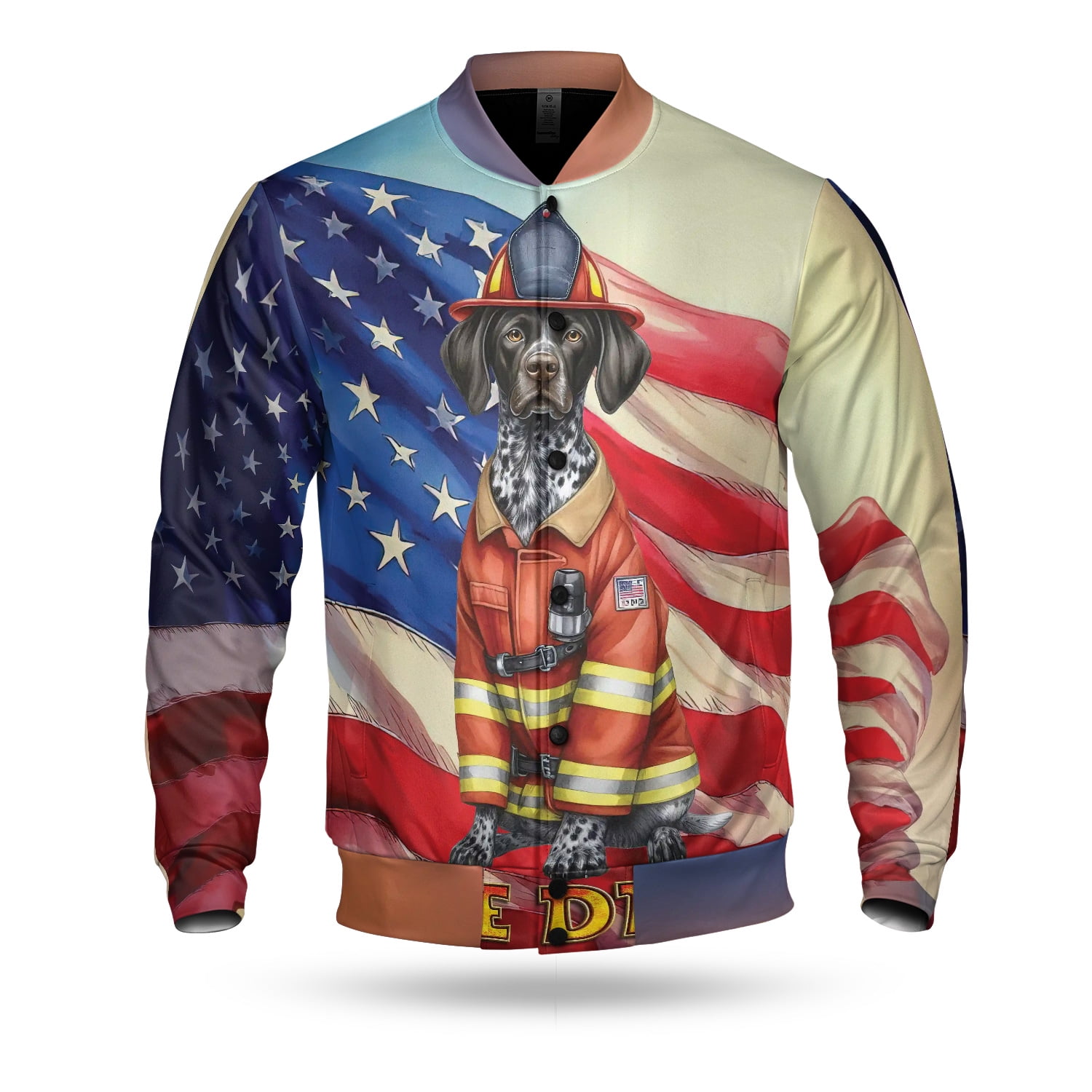 Firefighter German Shorthaired Pointer Hero Rescue Fire Dept Fireman ...