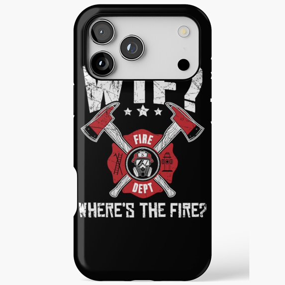 Firefighter Gift Hero Service Design Art iPhone Case 17 to 11 Pro Max ...