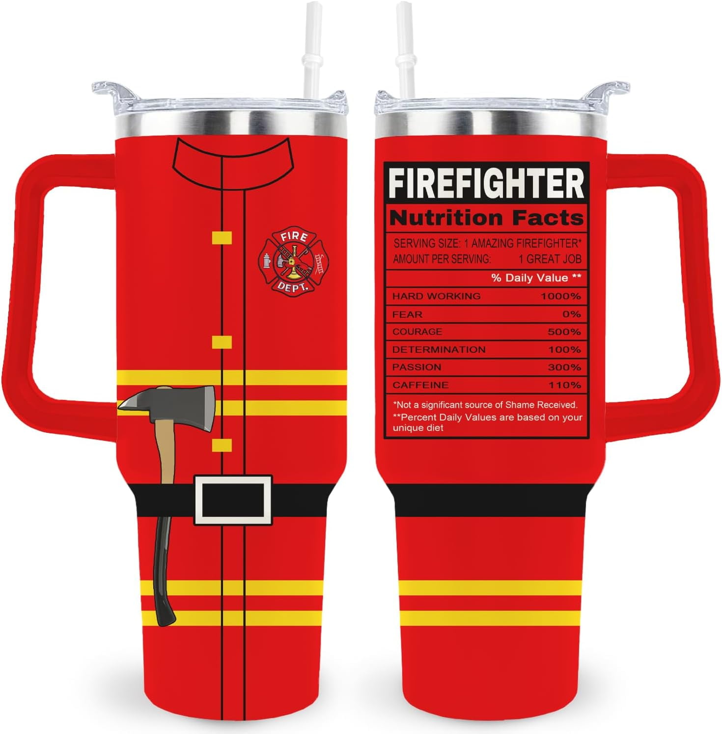 Firefighter Gifts Firefighter Tumbler Cup Fireman Gift For Men Women 40 ...