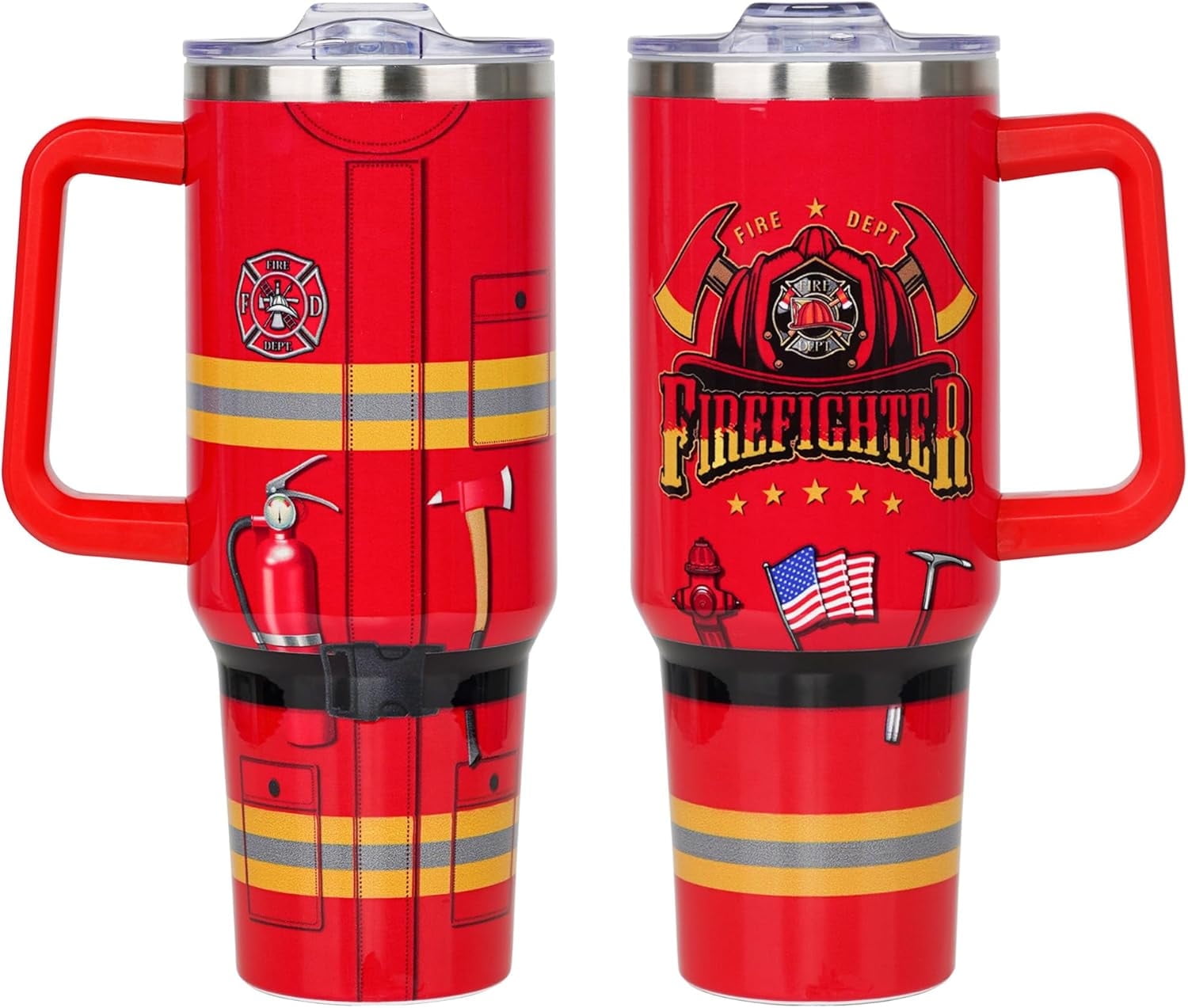 Firefighter Gifts for Men, Firefighter Tumbler 40 Oz Tumbler with ...