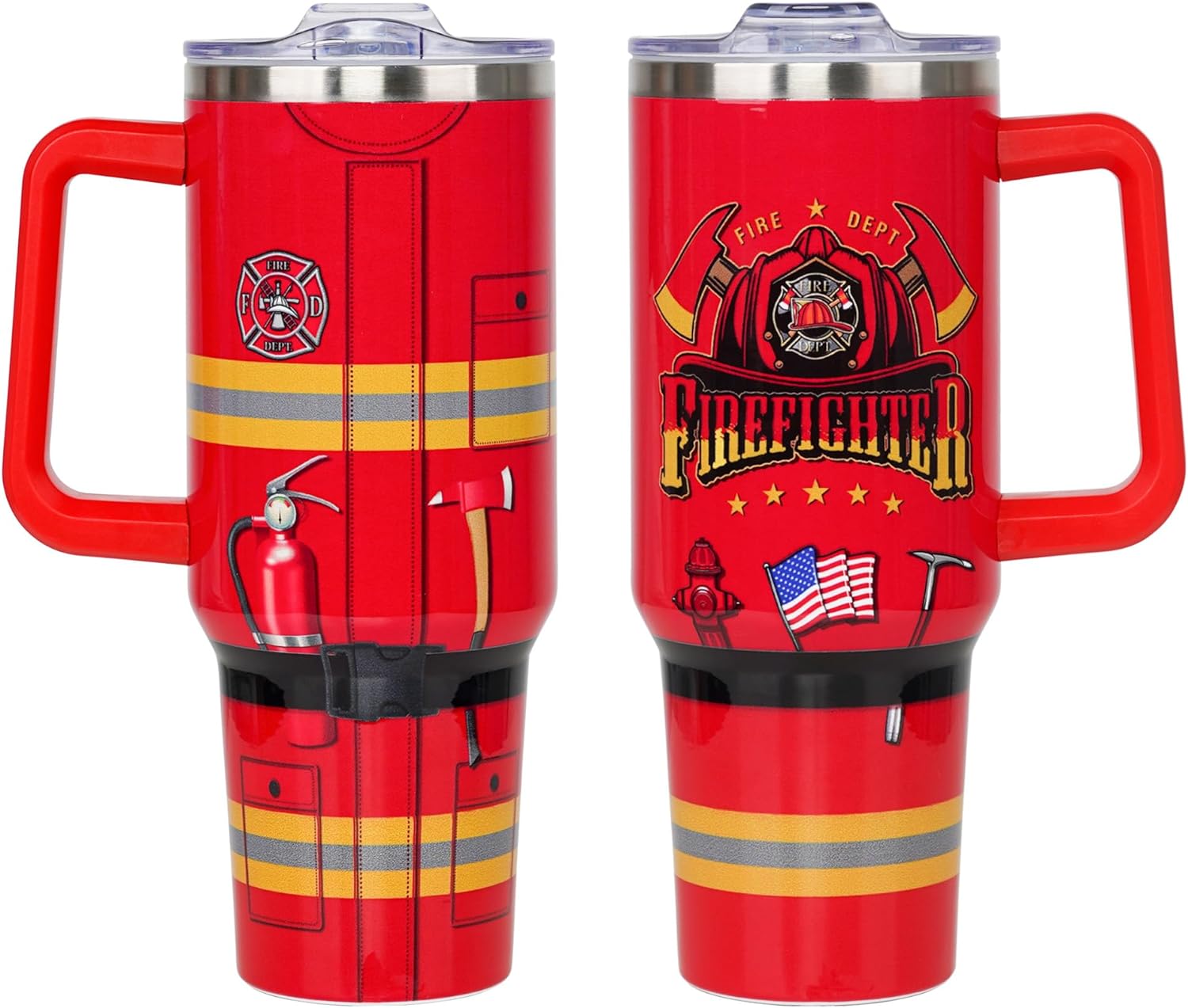 Firefighter Gifts for Men, Firefighter Tumbler 40 Oz Tumbler with ...