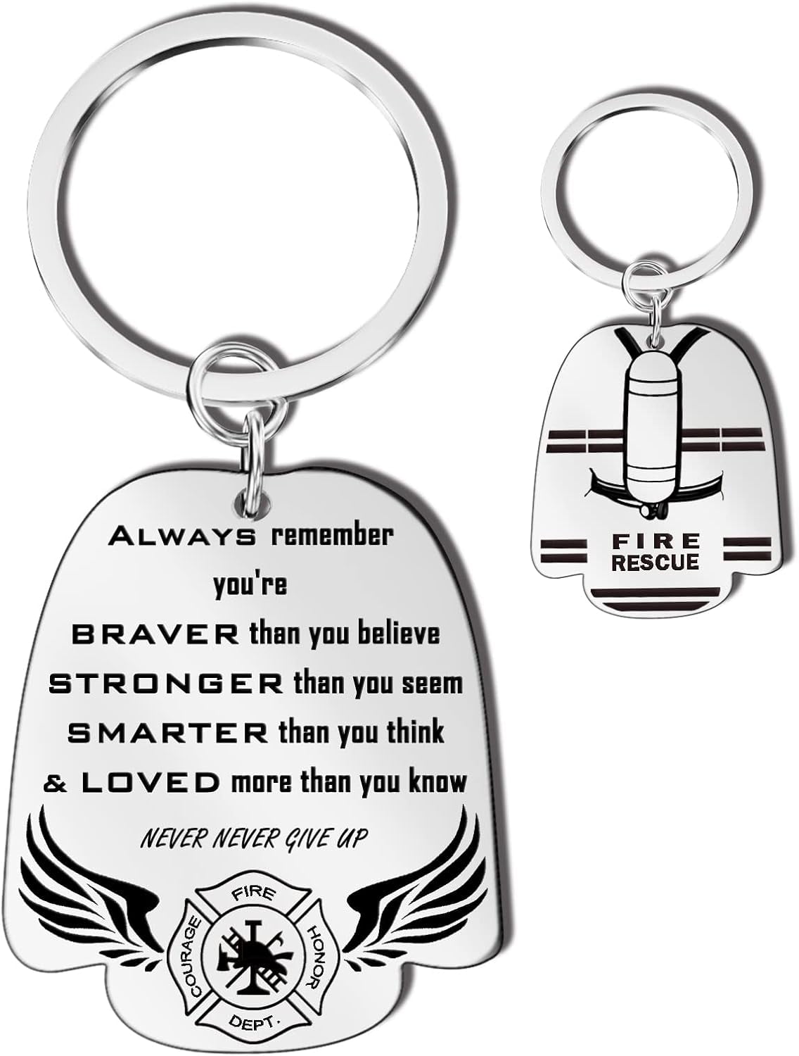 Firefighter Gifts for Men Fire Fighter Keychain Volunteer Fire ...