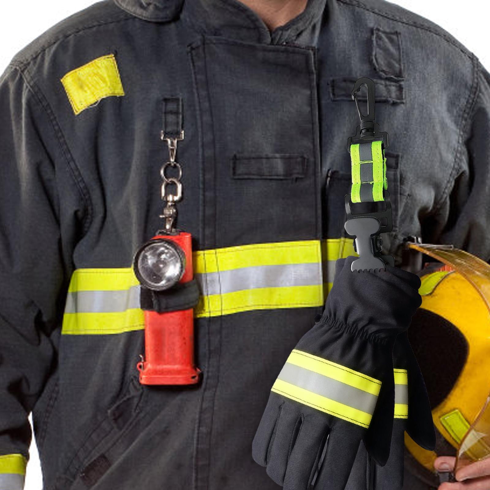 Firefighter Glove Strap, Gloves Holder Reflective with Buckle Turnout ...