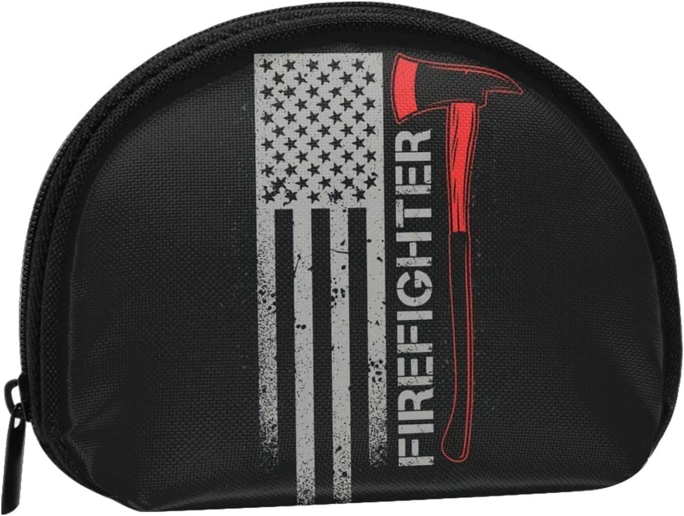 Firefighter Helmet Axe On Dark Grey Women And Girls Cute Fashion Coin ...