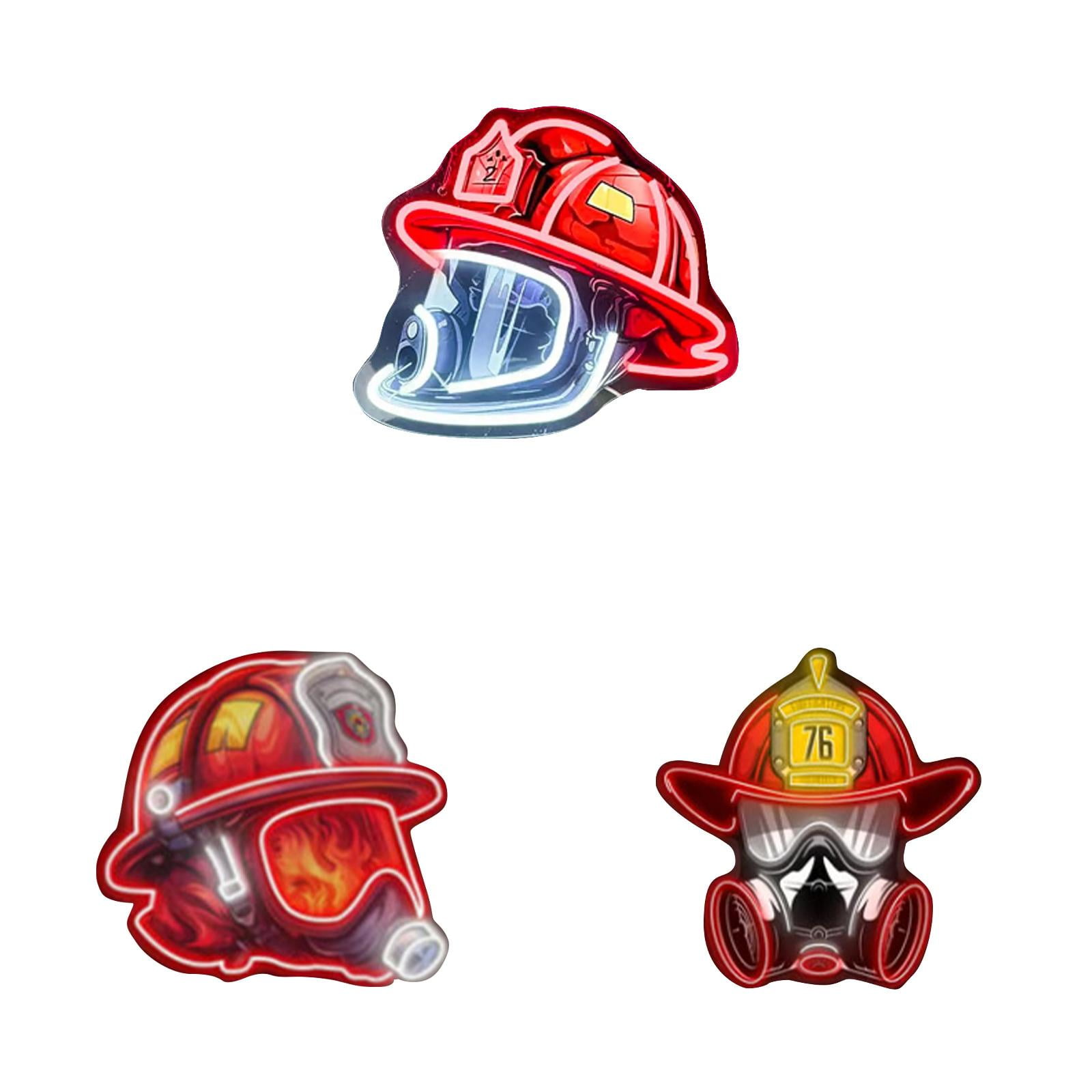 Firefighter Helmet Neon Sign - LED Neon Pop - USB Powered Neon Sign ...