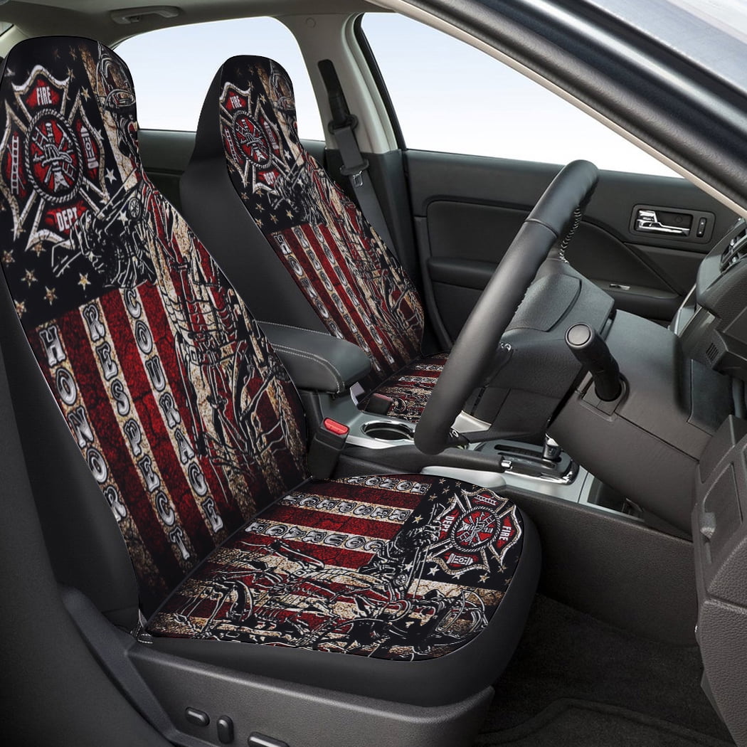 Firefighter Honor Respect Courage Seat Covers Cars, Car Truck SUV 2 ...