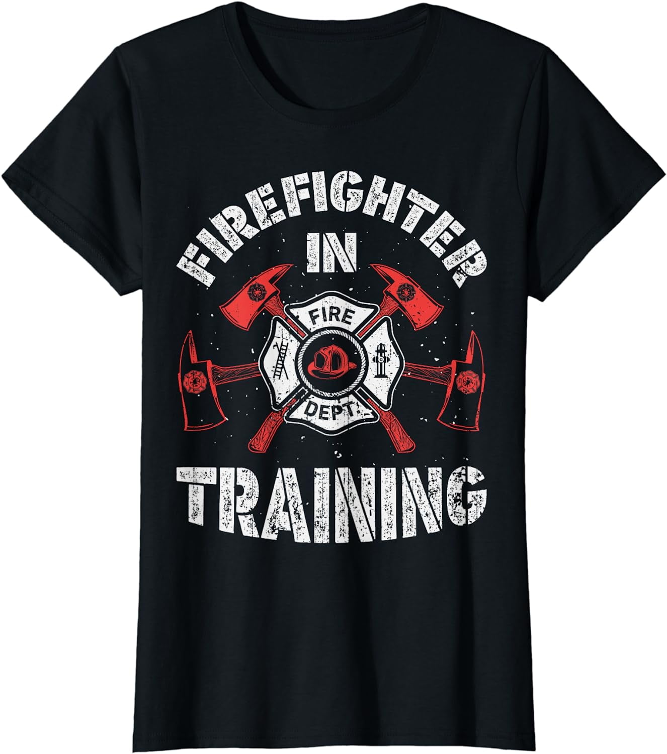 Firefighter In Training Funny Fireman Firefighting Men Women T-Shirt ...
