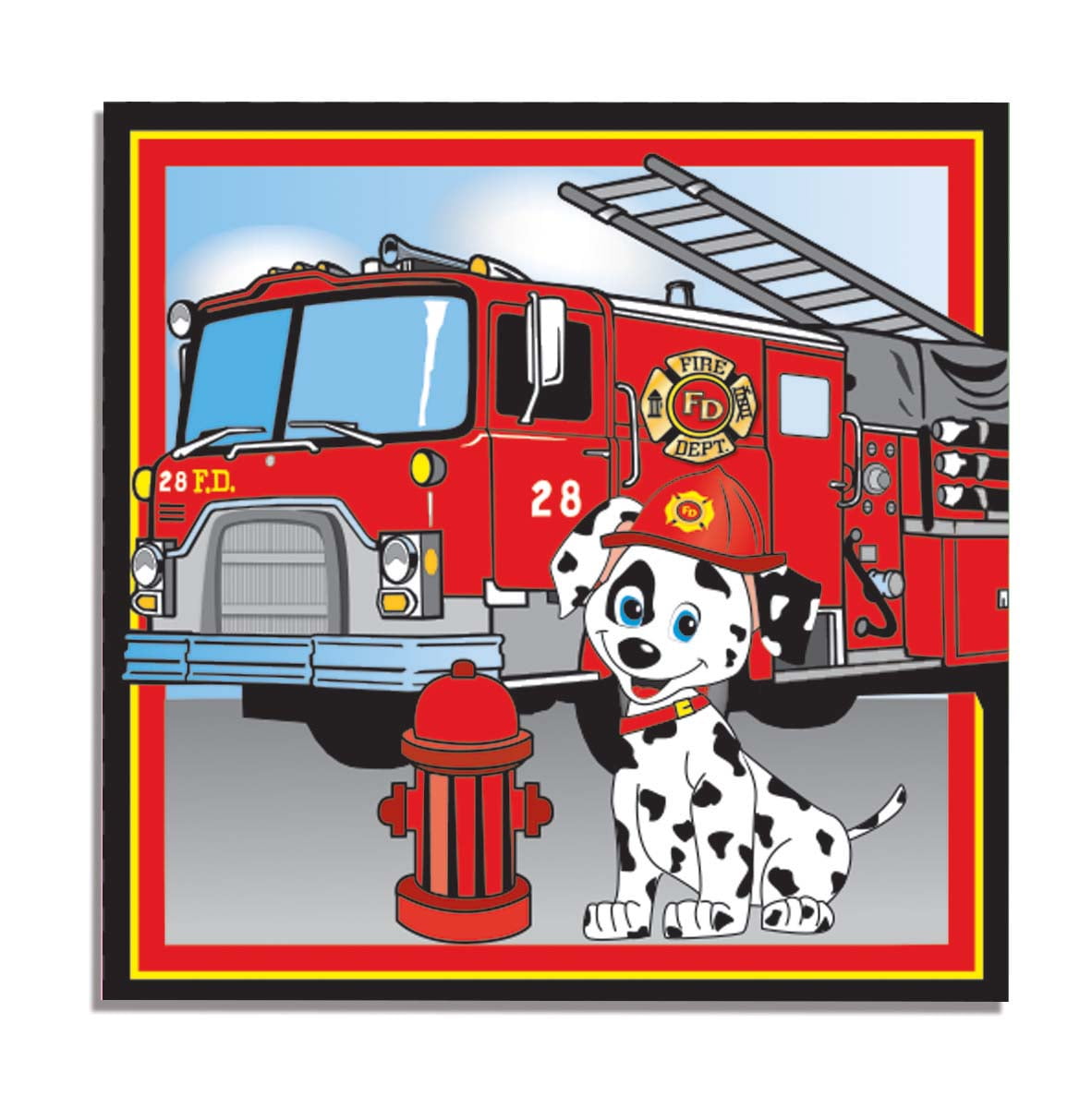 Firefighter Luncheon Napkins (16 Count) - Walmart.com