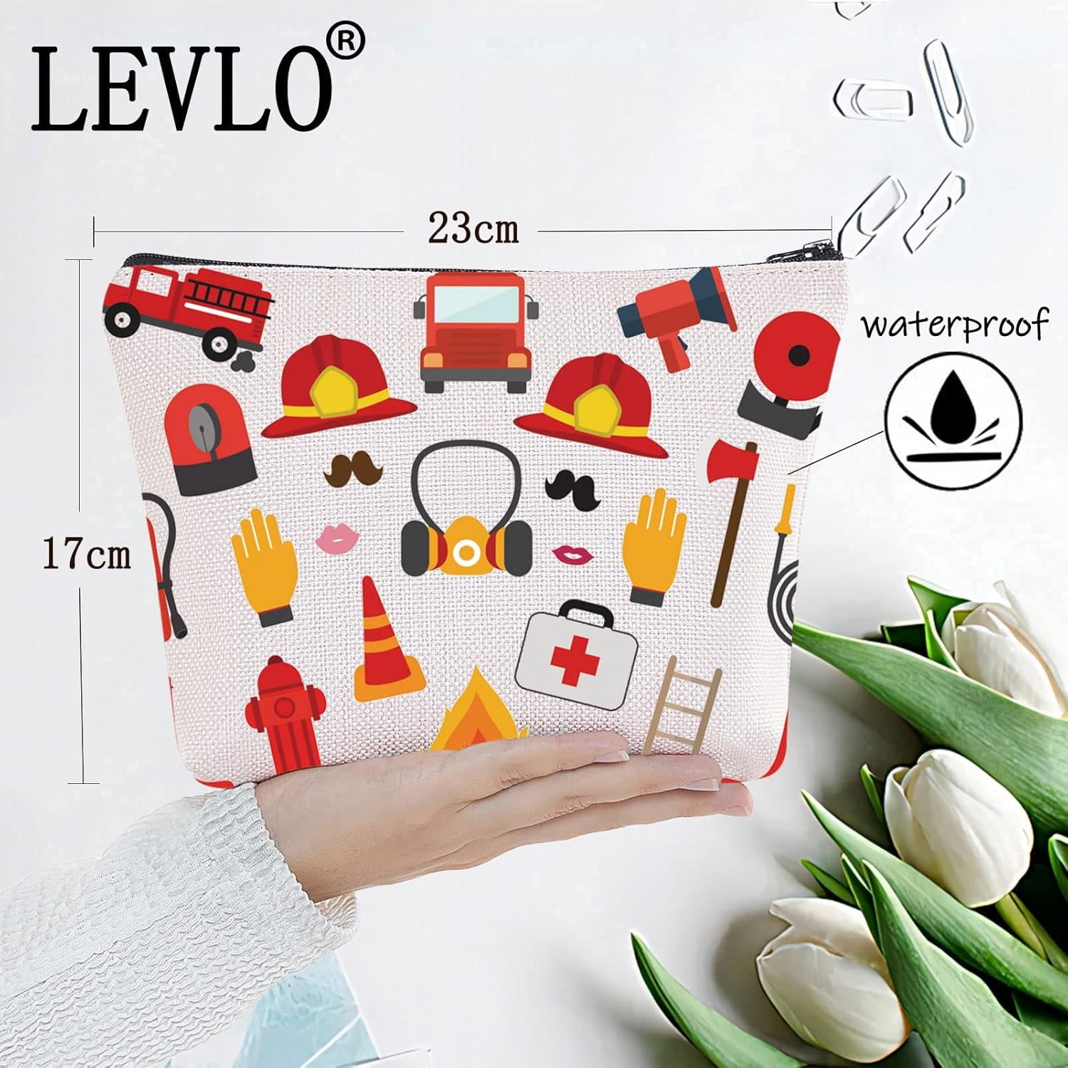 Firefighter Makeup Bag Firefighter Party Gift Proud Fireman Wife Mom ...