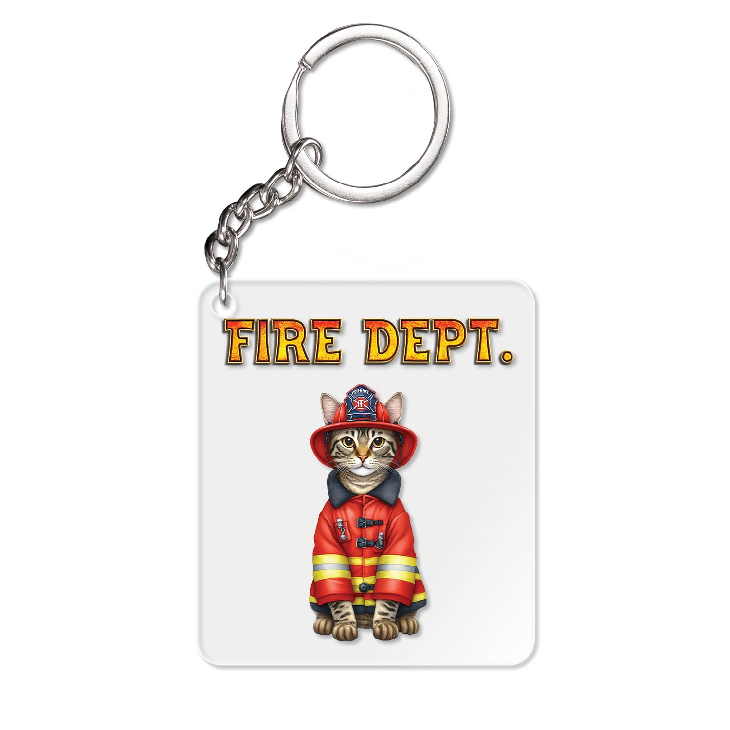 Firefighter Manx Hero Rescue Fire Dept Fireman USA Flag Acrylic ...