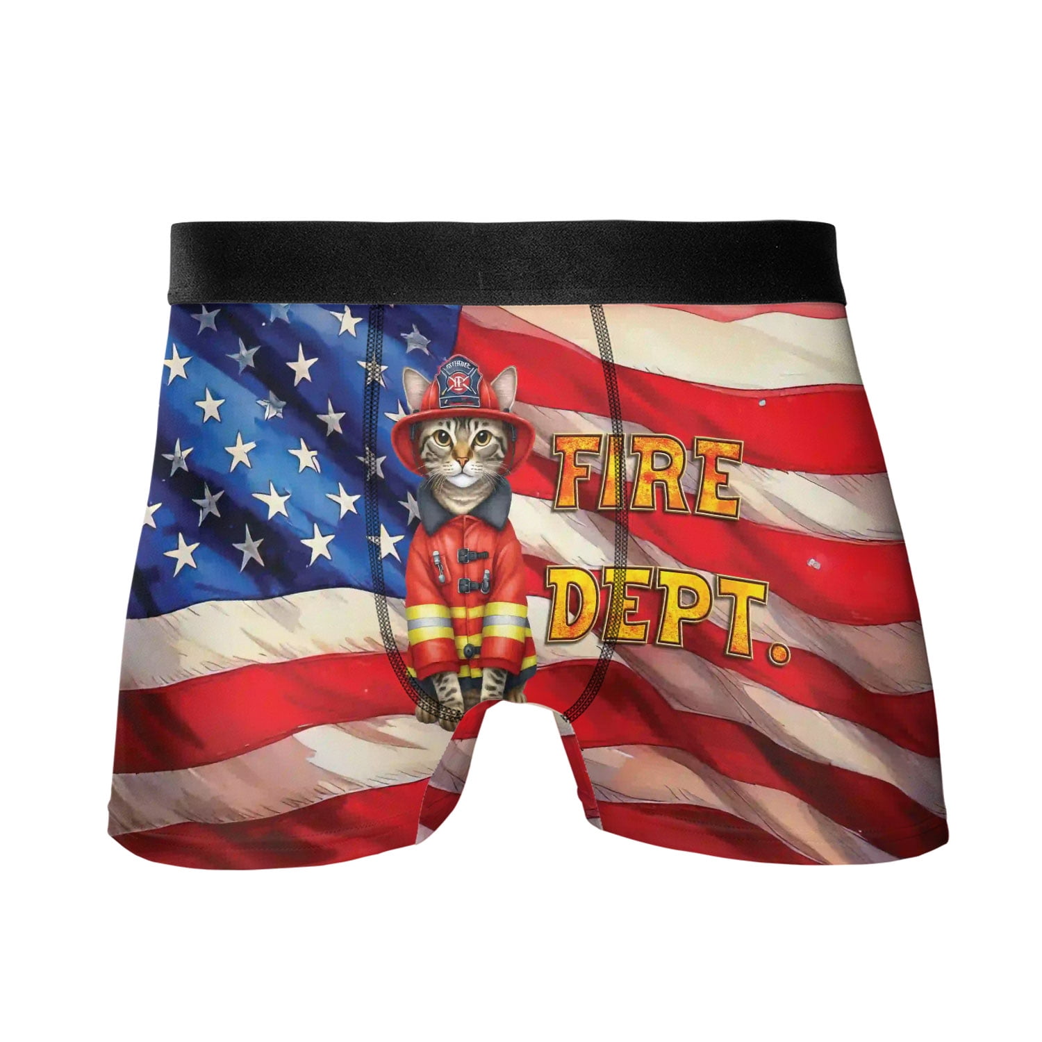 Firefighter Manx Hero Rescue Fire Dept Fireman USA Flag All Over Print ...