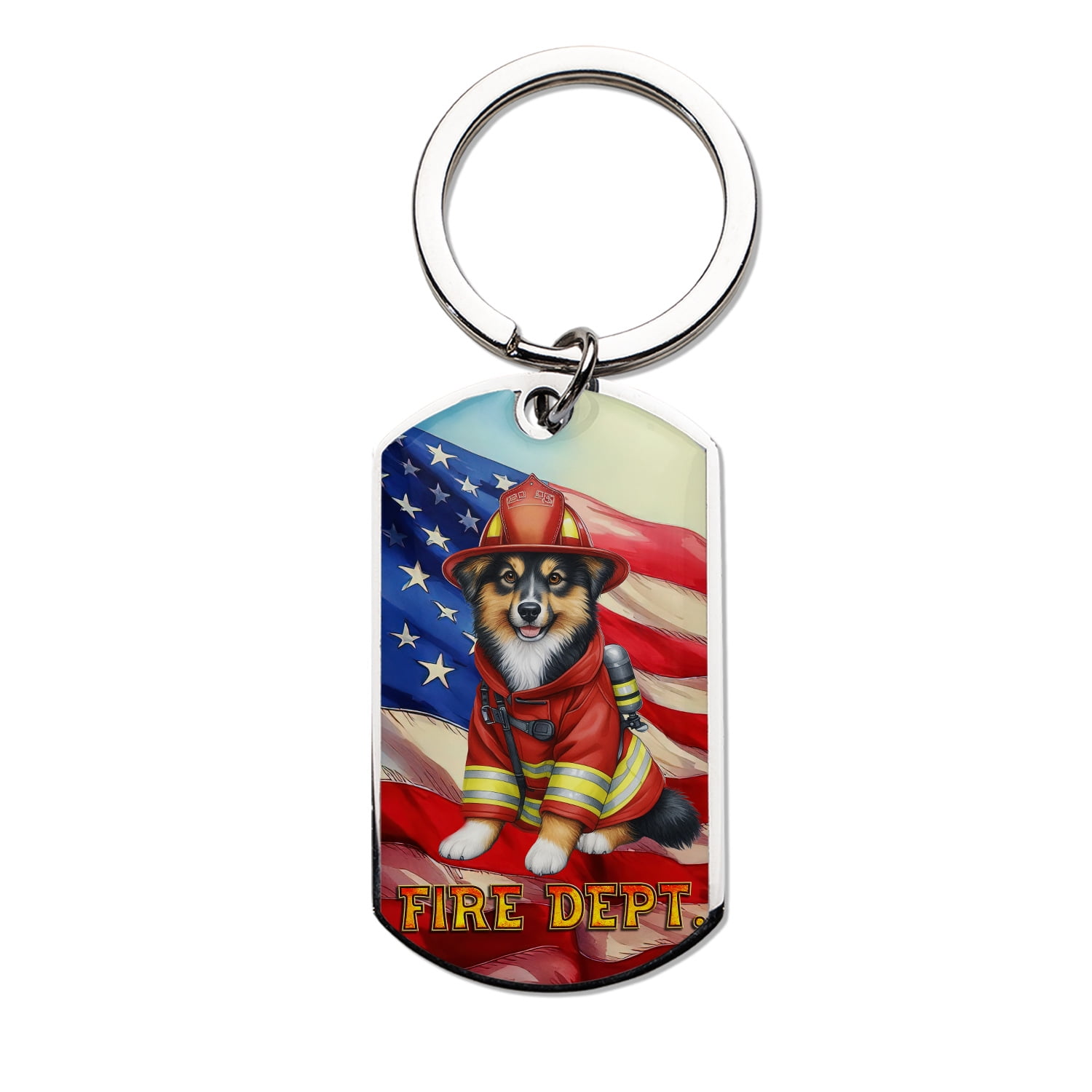 Firefighter Miniature American Shepherd Hero Rescue Fire Dept Fireman ...