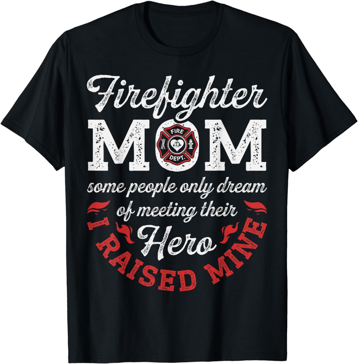 Firefighter Mom Firewoman Proud Moms Mother's Day Vintage T-Shirt ...