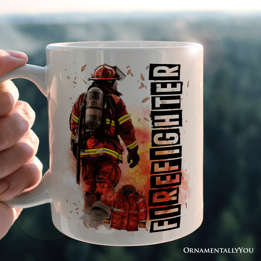 Firefighter Mug, Appreciation Fire Department Coffee Cup - Walmart.com