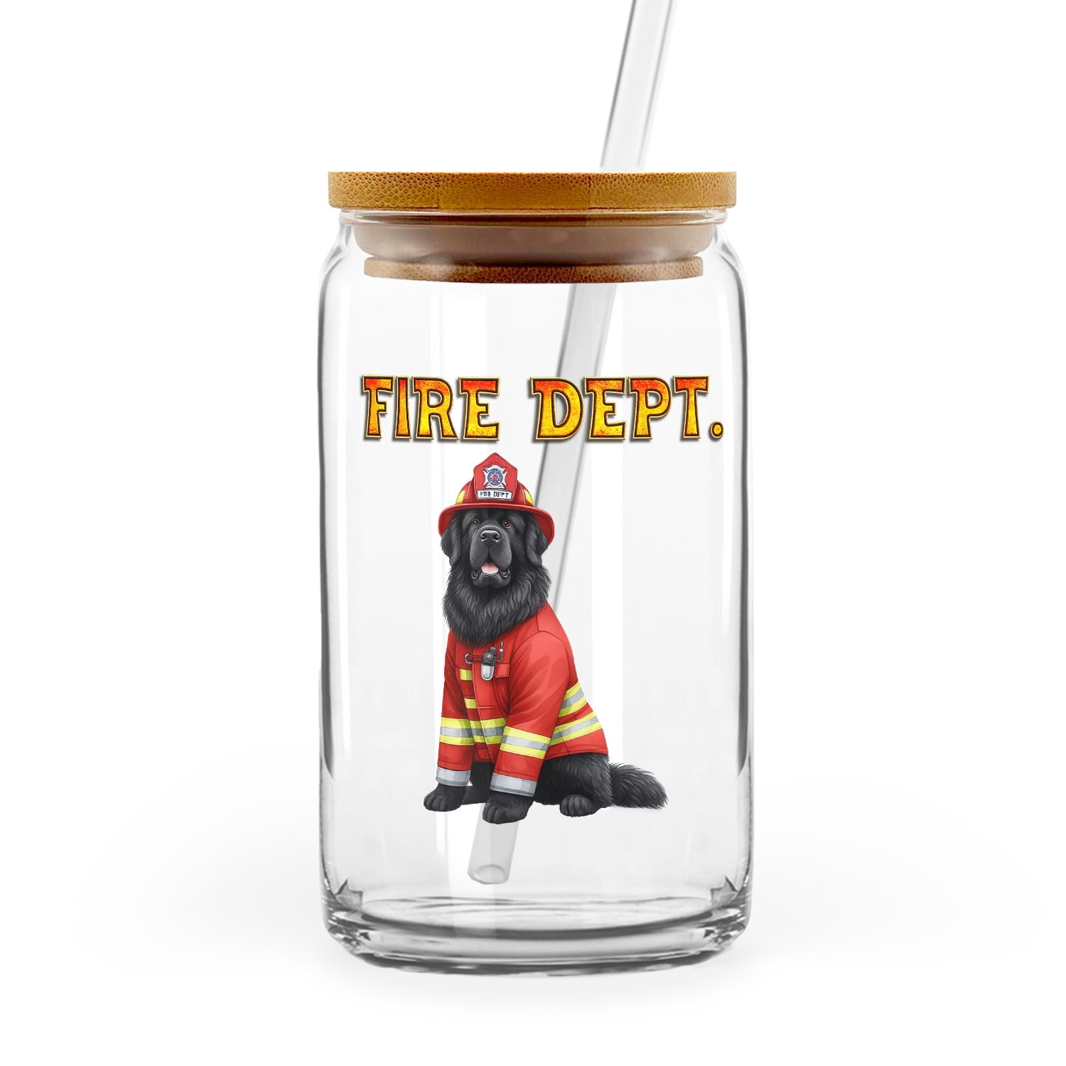 Firefighter Newfoundland Hero Rescue Fire Dept Fireman USA Flag 16oz ...
