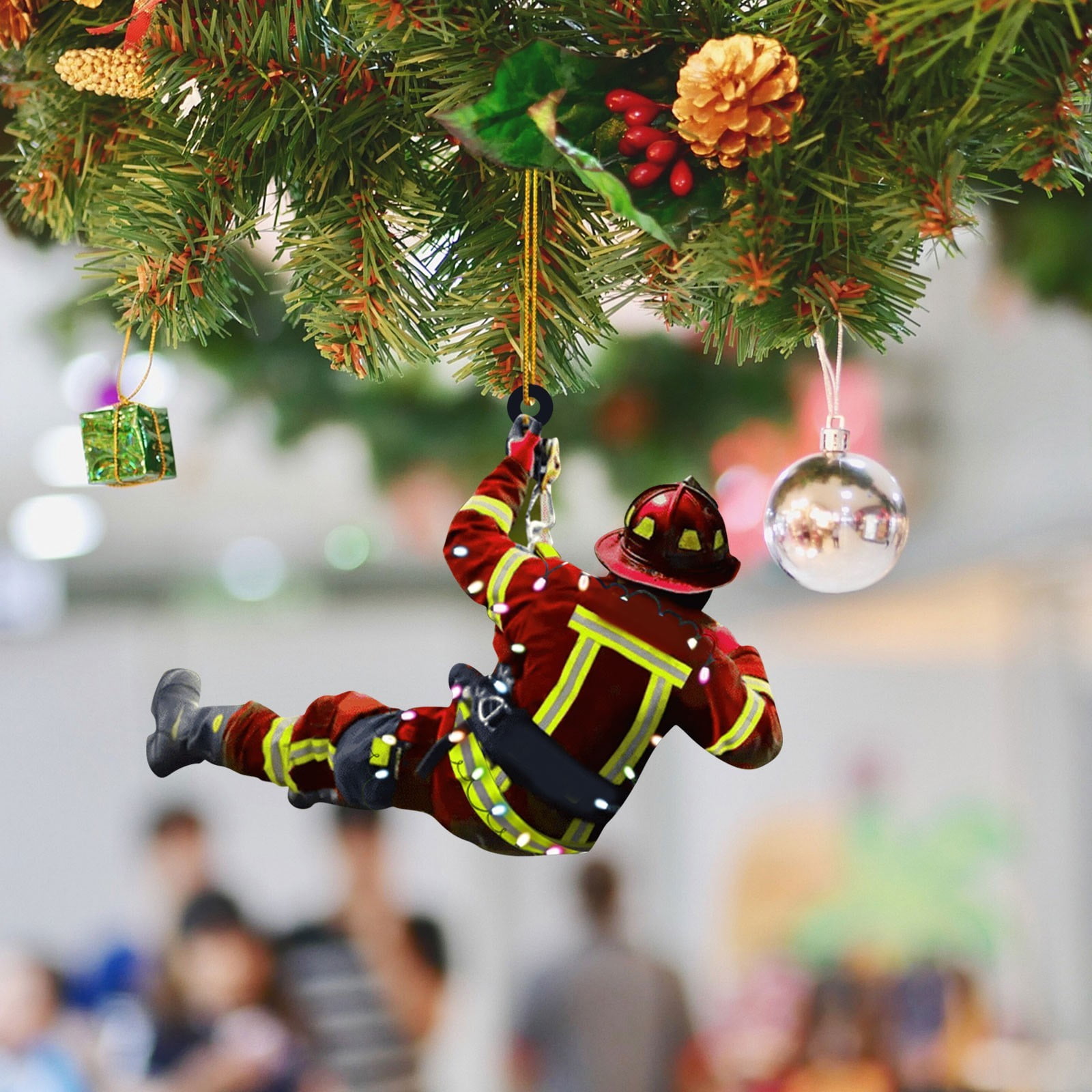 Firefighter Ornament, Fire Department Ornaments, Fireman Ornament ...