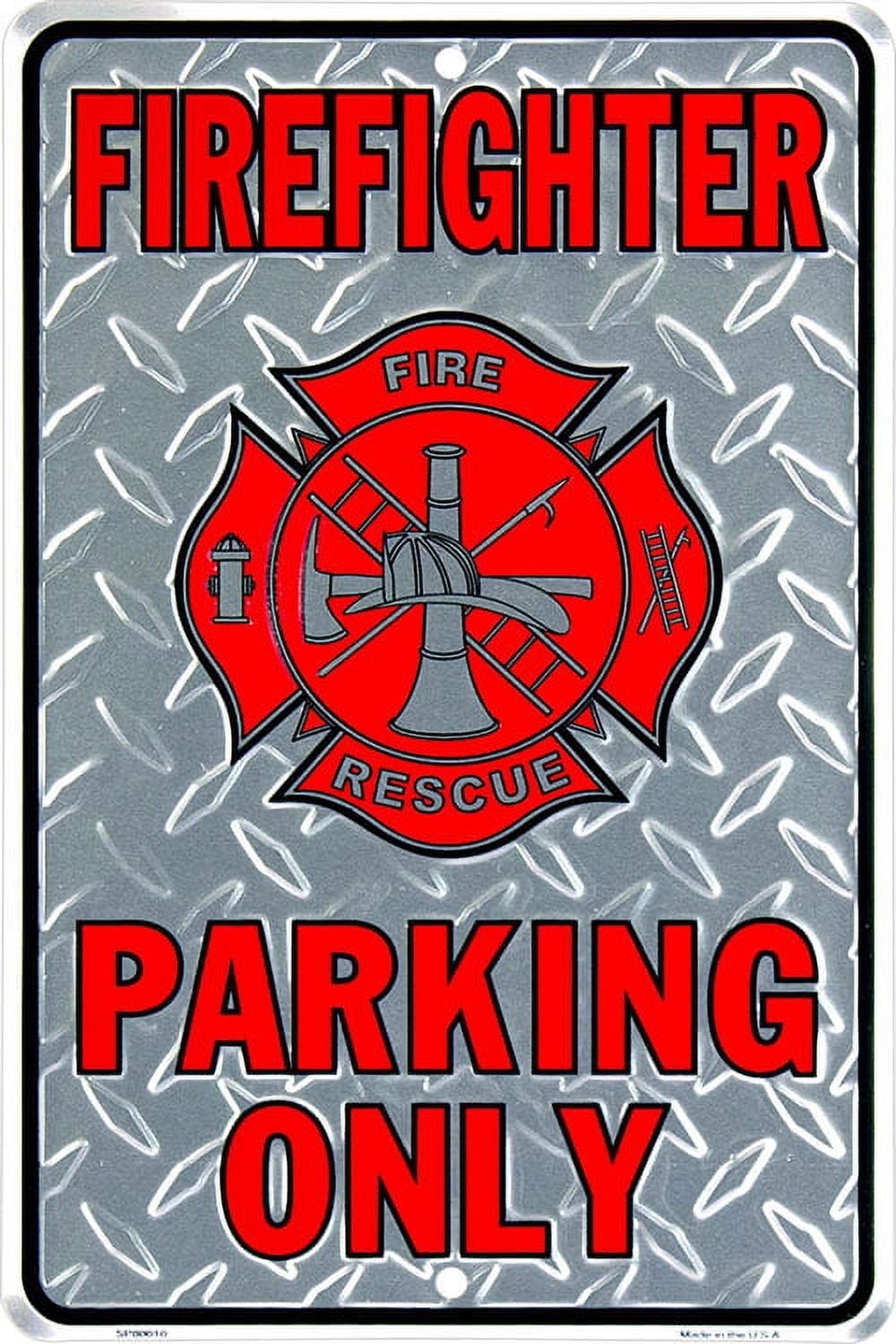 Hangtime Firefighter Parking Only 8x12 Parking Sign - Walmart.com
