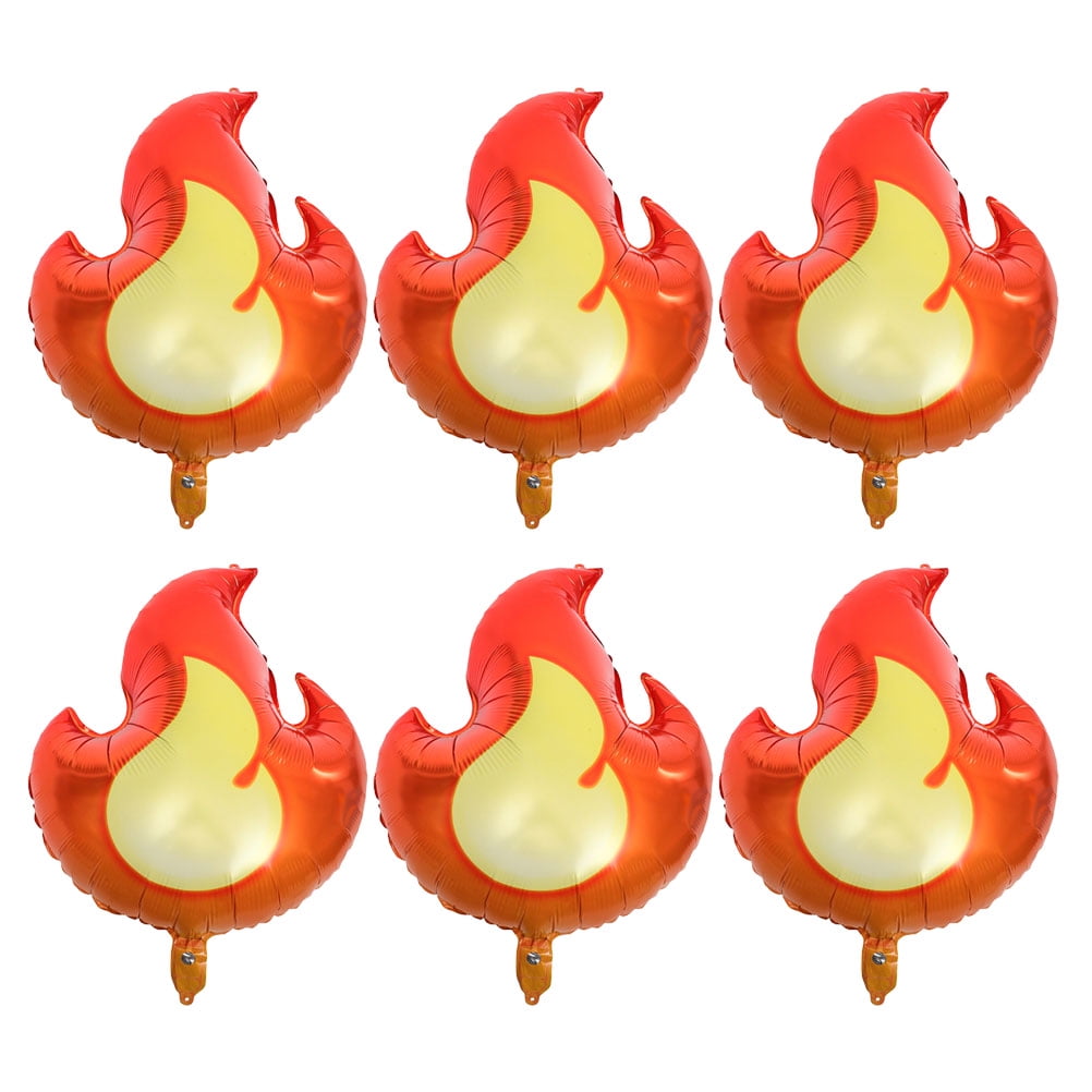 Firefighter Party Balloon Flame Balloon Balloons Boy Aluminum Mold Baby ...