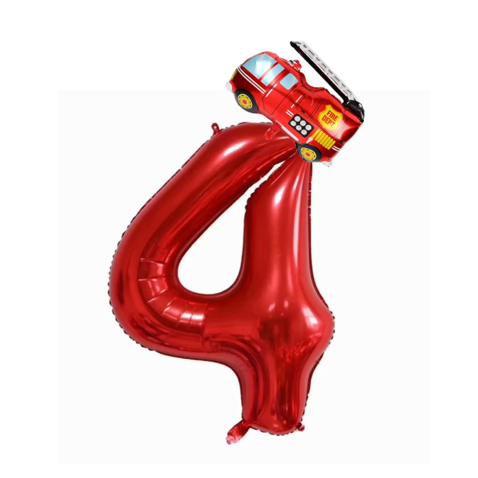 Firefighter Party Decorations Balloons,Fire IFF17 Truck Balloons Number ...